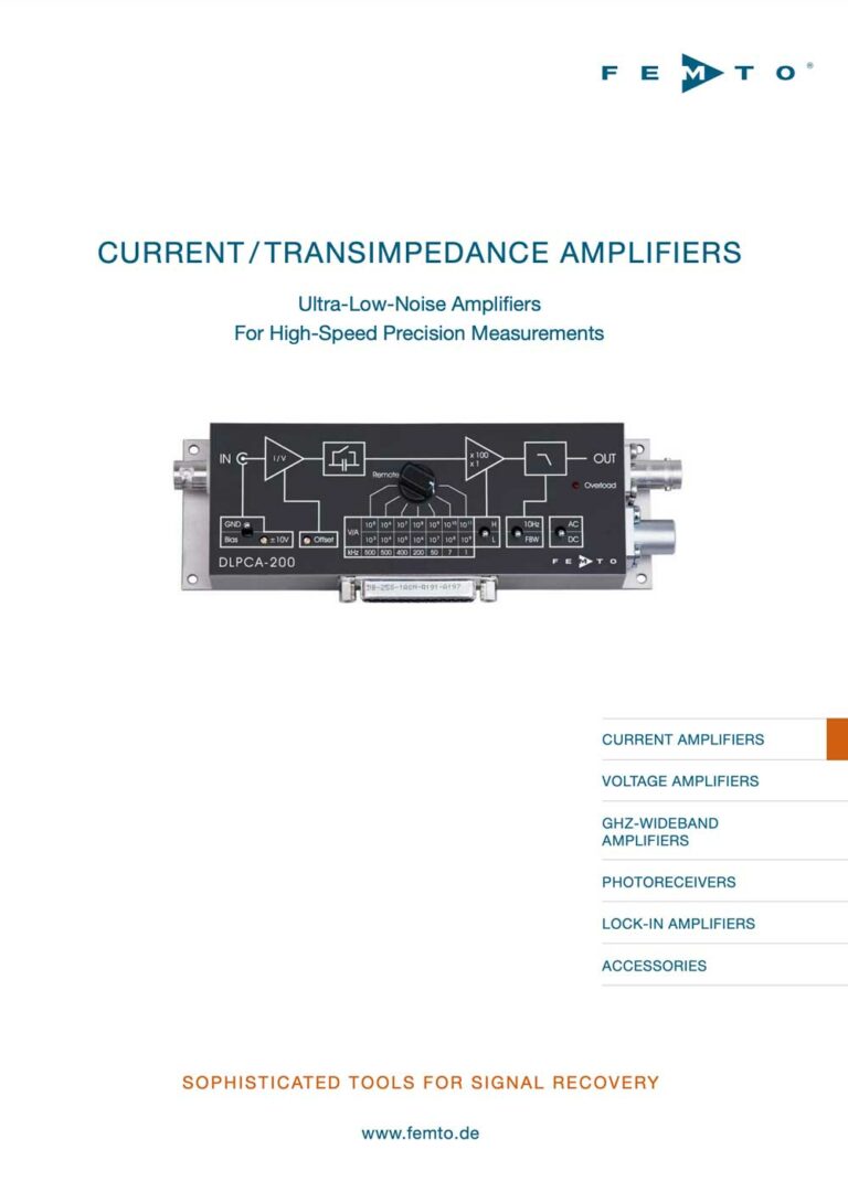 FEMTO® - Product Catalogue